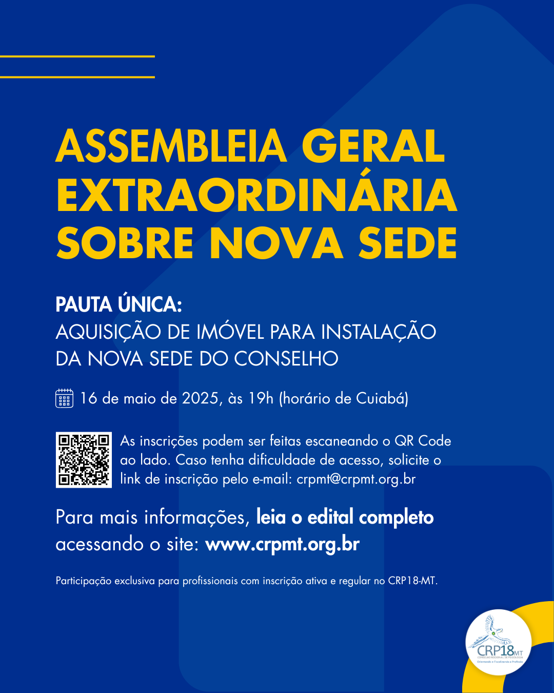 Crp18-Mt Convoca Categoria Para Assembleia Geral Extraordinária para ...